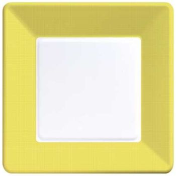 Coordinate Textured Square 7-inch Plates, Yellow: Party at Lewis ...