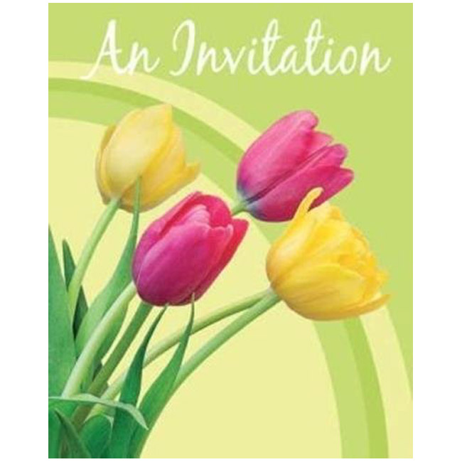Blooming Tulips Invitations: Party at Lewis Elegant Party Supplies ...