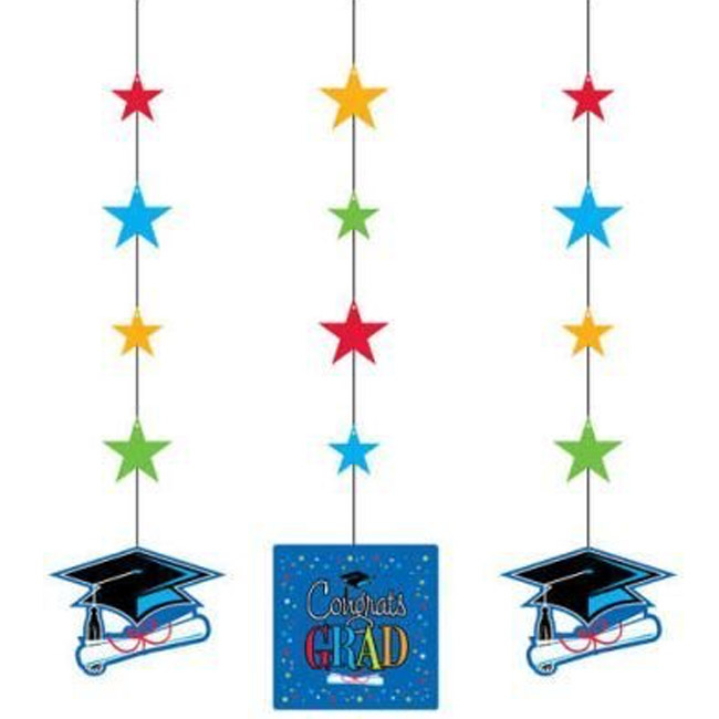Star Grad Hanging Cutouts: Party at Lewis Elegant Party Supplies ...
