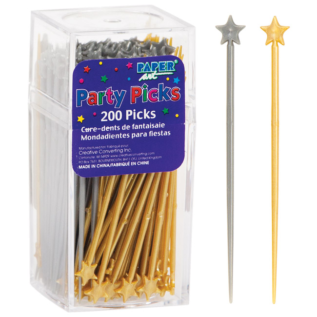 Star Party Picks: Party at Lewis Elegant Party Supplies, Plastic ...
