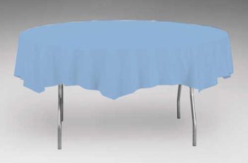 Periwinkle 2/Ply Poly Paper Round Tablecloth: Party at Lewis Elegant ...