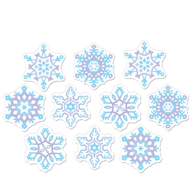 Mini Snowflake 4 1/2-Inch Cutouts: Party at Lewis Elegant Party ...