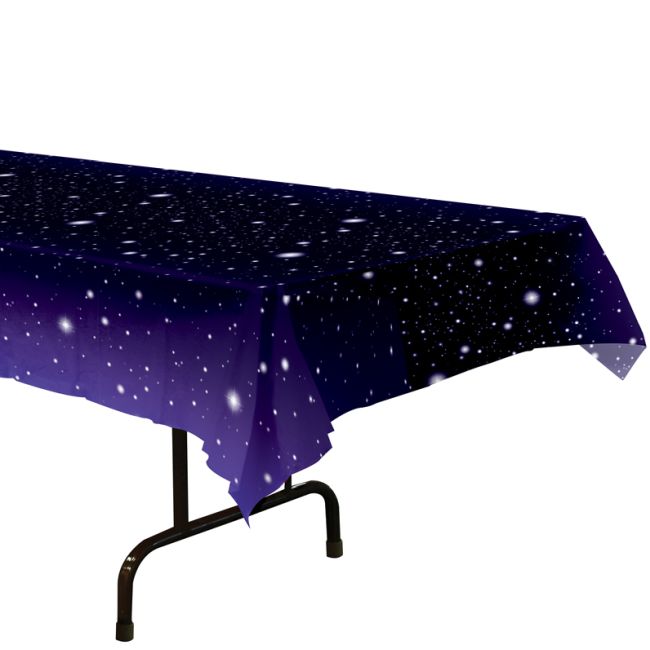 Starry Night Plastic Tablecloth: Party at Lewis Elegant Party Supplies ...