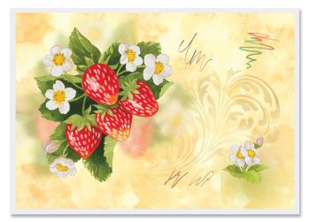 Strawberry Placemats: Party at Lewis Elegant Party Supplies, Plastic ...