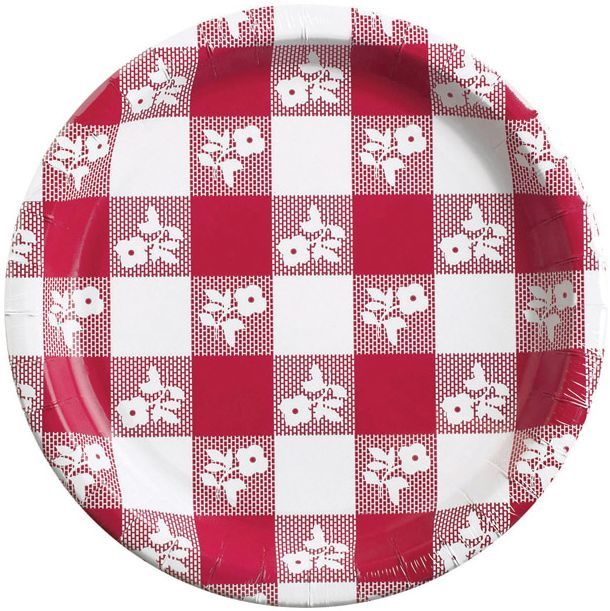 Red Gingham 7-inch Plates: Party at Lewis Elegant Party Supplies ...