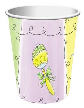 Bottles & Booties 9 oz Cups: Party at Lewis Elegant Party Supplies ...