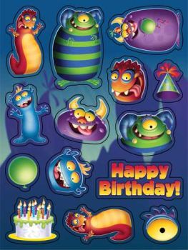 Monster Mania Stickers: Party at Lewis Elegant Party Supplies, Plastic ...