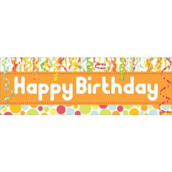 Chic Birthday Giant Banner: Party at Lewis Elegant Party Supplies ...