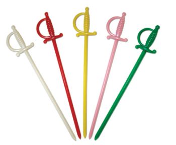 Assorted Sword Picks: Party at Lewis Elegant Party Supplies, Plastic ...