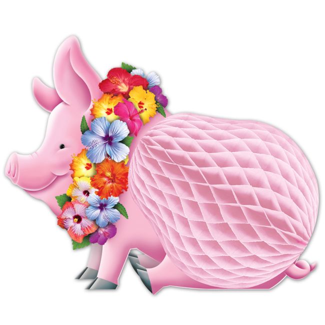 Luau Pig Centerpiece: Party at Lewis Elegant Party Supplies, Plastic ...