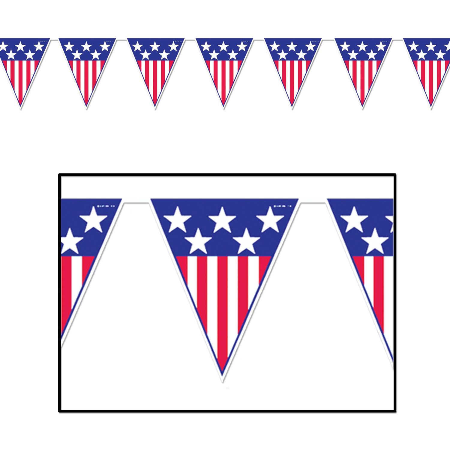 Spirit Of America Stars & Stripe All-Weather Pennant Banner: Party at ...