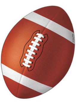 Football 15-Inch Cutout: Party at Lewis Elegant Party Supplies, Plastic ...