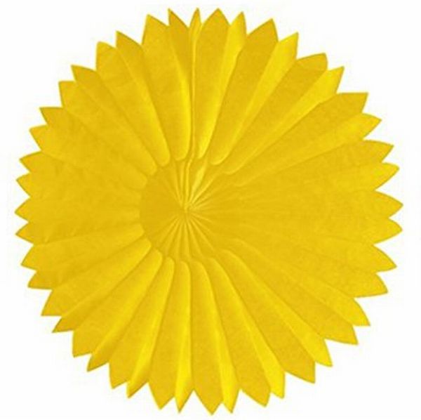 Tissue Fan, Yellow: Party at Lewis Elegant Party Supplies, Plastic ...