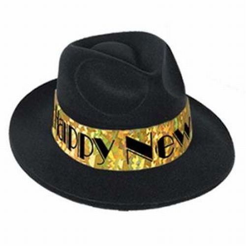 Swingin Gold Fedora: Party at Lewis Elegant Party Supplies, Plastic ...