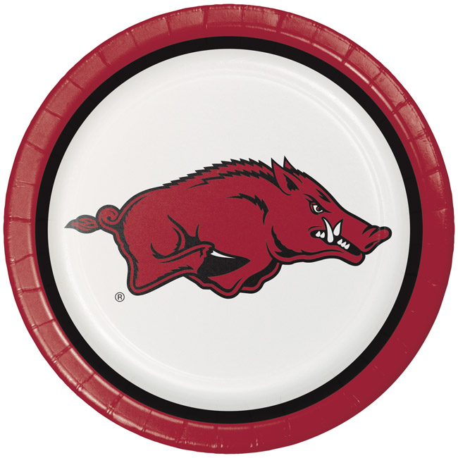 Arkansas Razorbacks 9-Inch Plates: Party at Lewis Elegant Party ...
