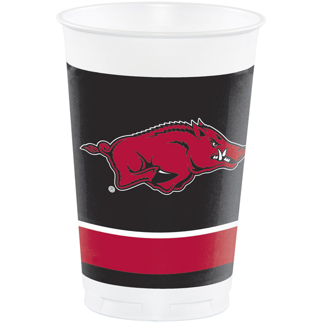 Arkansas Razorbacks 20oz Plastic Cups: Party at Lewis Elegant Party ...