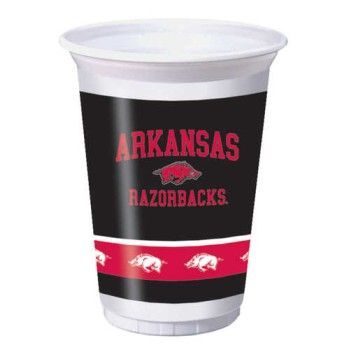Arkansas Razorbacks 20oz Plastic Cups: Party at Lewis Elegant Party ...