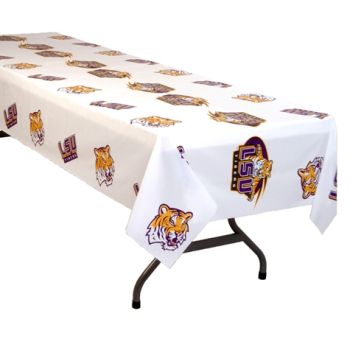 LSU Tigers Banquet Table Cover: Party at Lewis Elegant Party Supplies ...