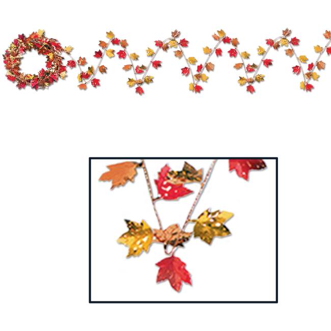 Gleam N Flex Autumn Leaf Wire Garland: Party at Lewis Elegant Party ...
