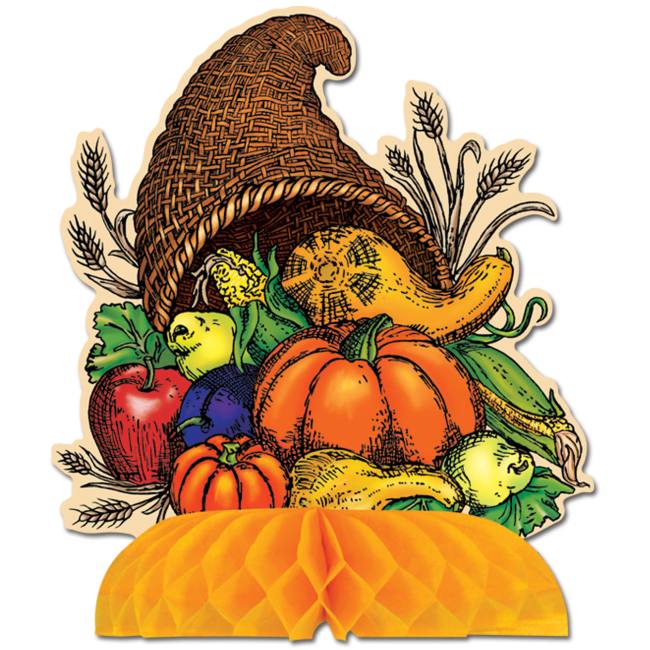 Cornucopia Centerpiece: Party at Lewis Elegant Party Supplies, Plastic ...