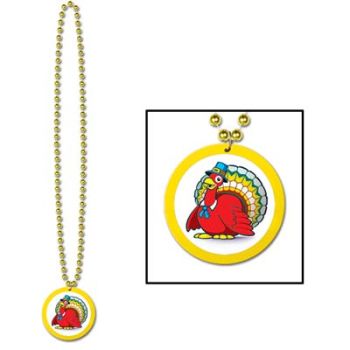 Beads w/Thanksgiving Turkey Medallion: Party at Lewis Elegant Party ...