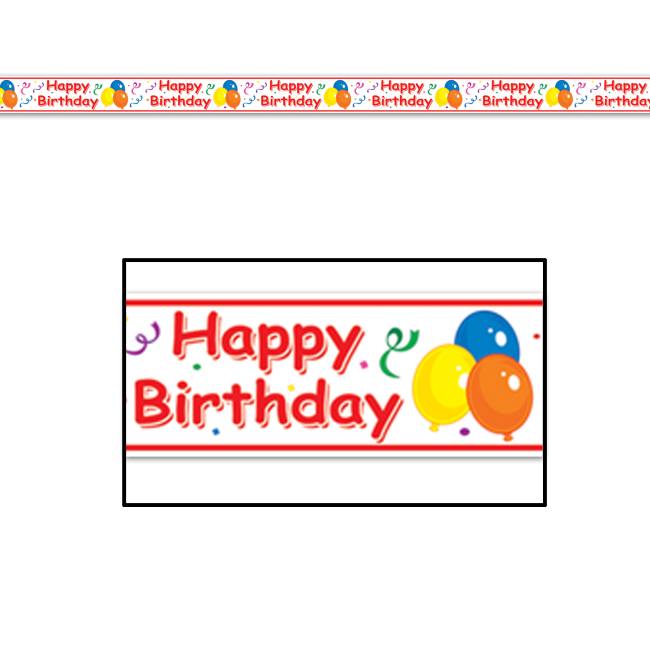 Happy Birthday All-Weather Poly Party Tape: Party at Lewis Elegant ...