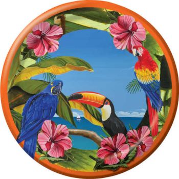 Polynesian Party 7-inch Plates: Party at Lewis Elegant Party Supplies ...