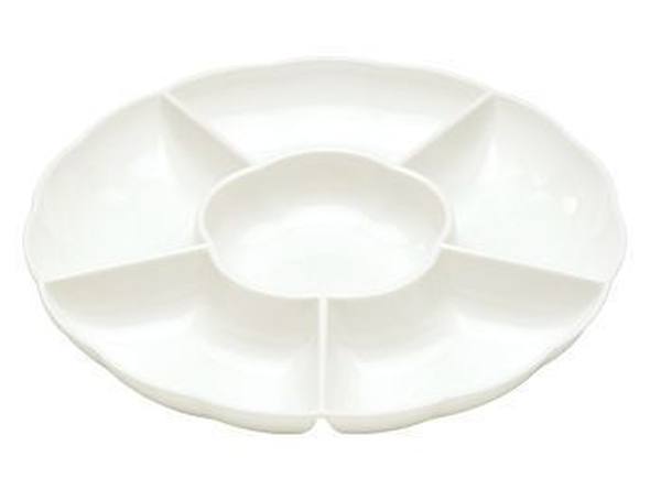 White Plastic Compartment Tray 16-inch: Party at Lewis Elegant Party ...