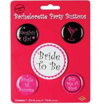 Bachelorette Party Buttons: Party at Lewis Elegant Party Supplies ...