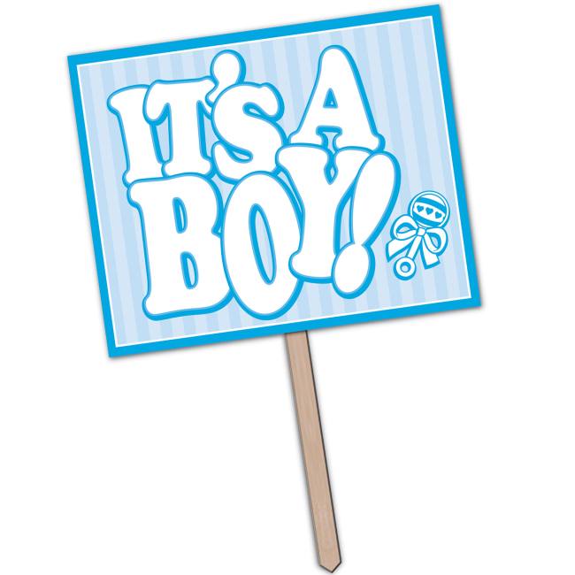 It's a Boy Yard Sign: Party at Lewis Elegant Party Supplies, Plastic ...