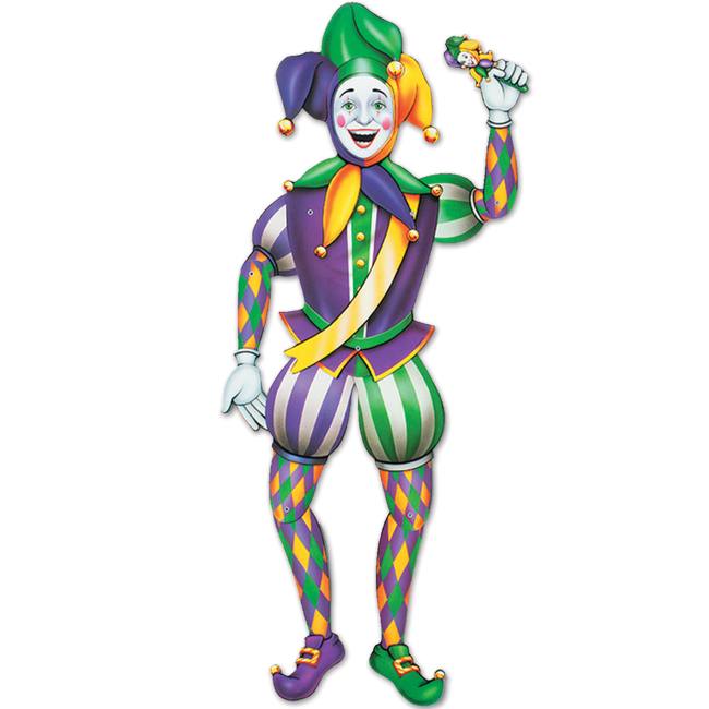 Jointed Mardi Gras Jester: Party at Lewis Elegant Party Supplies ...