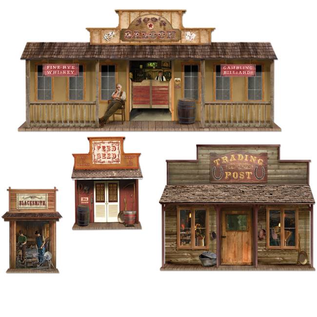 Wild West Town Props: Party at Lewis Elegant Party Supplies, Plastic ...