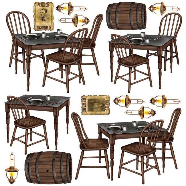 Western Saloon Table Props: Party at Lewis Elegant Party Supplies ...