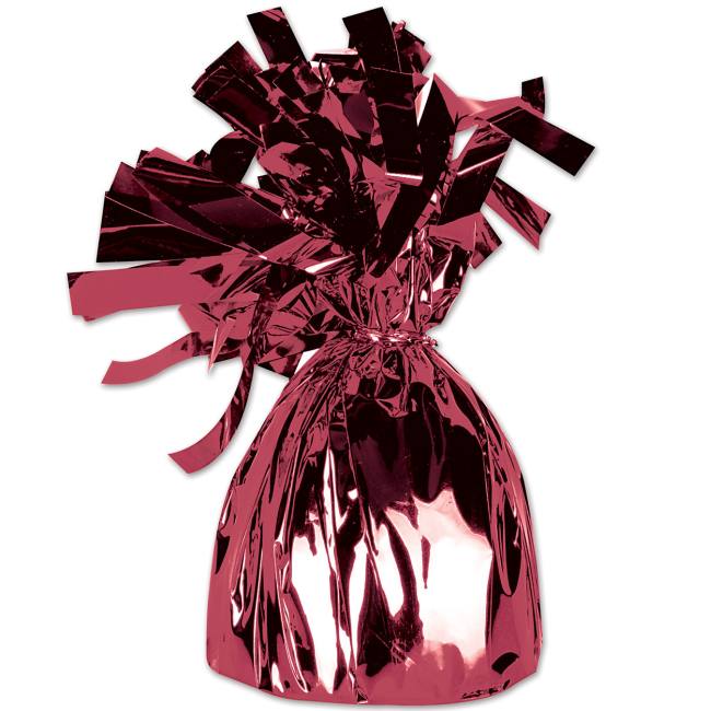 Maroon Foil Balloon Weight: Party at Lewis Elegant Party Supplies ...
