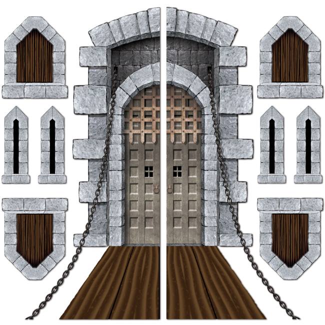 Castle Door & Windows Props: Party at Lewis Elegant Party Supplies ...