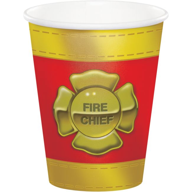 Firefighter 9oz Hot/Cold Cups: Party at Lewis Elegant Party Supplies ...