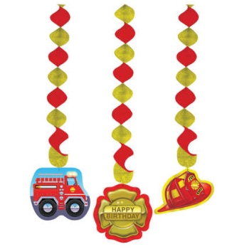Firefighter Hanging Cutouts: Party at Lewis Elegant Party Supplies ...