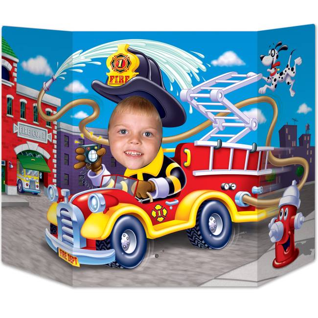 Fire Truck Photo Prop: Party at Lewis Elegant Party Supplies, Plastic ...