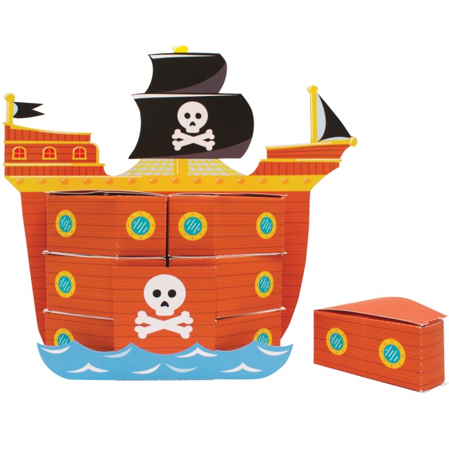 Pirate Ship Favor Boxes Centerpiece: Party at Lewis Elegant Party ...