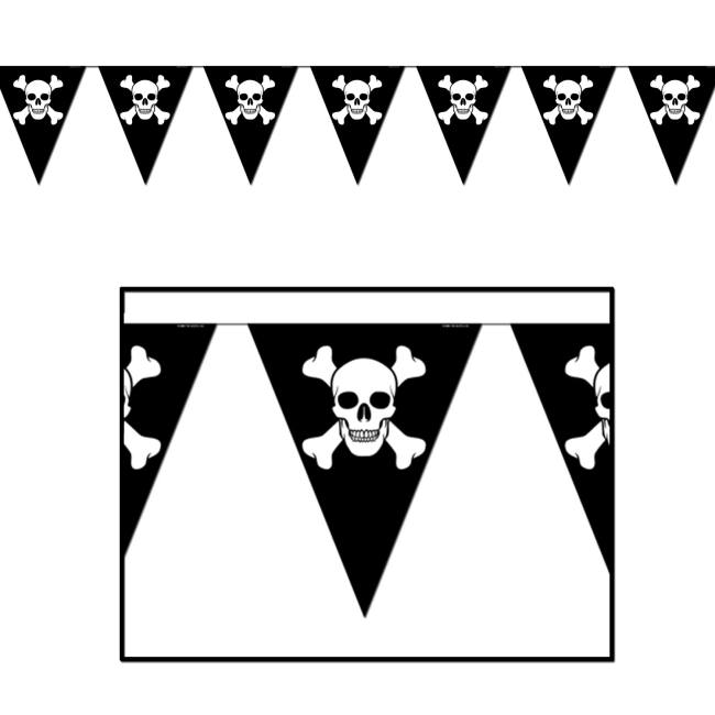 Jolly Roger Pirate All-Weather Pennant Banner: Party at Lewis Elegant ...