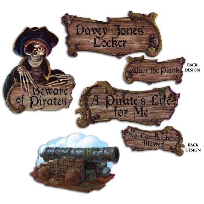 Pirate Cutouts #1: Party at Lewis Elegant Party Supplies, Plastic ...