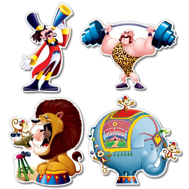 Circus Cutout Set: Party at Lewis Elegant Party Supplies, Plastic ...