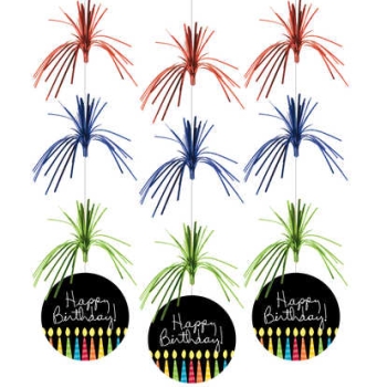 Great Birthday Fireworks Hanging Danglers: Party at Lewis Elegant Party ...