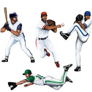 Baseball Cutouts: Party at Lewis Elegant Party Supplies, Plastic ...