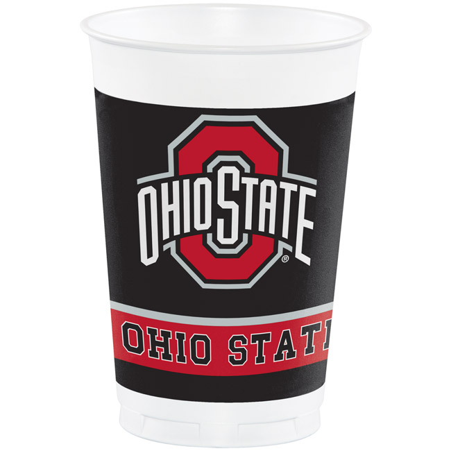 Ohio State Buckeyes 20oz Plastic Cups: Party at Lewis Elegant Party ...