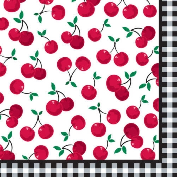 Cherry Gingham 3-Ply Lunch Napkins: Party at Lewis Elegant Party ...