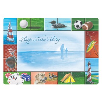 Seasonal Occasions Placemats Fathers Day #1: Party at Lewis Elegant ...