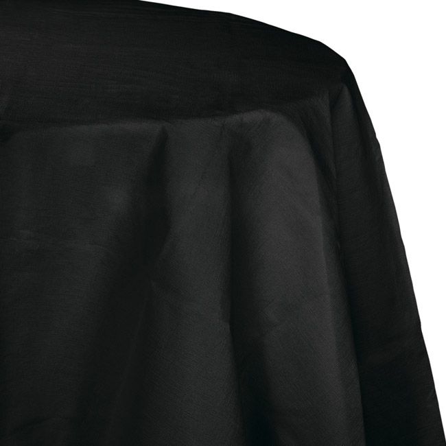 Fabric Mate Linen Like 96-inch Black Round Tablecloth: Party at Lewis ...