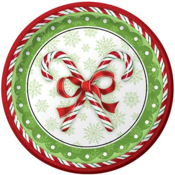 Candy Cane Bliss 10.25-inch Plates: Party at Lewis Elegant Party ...