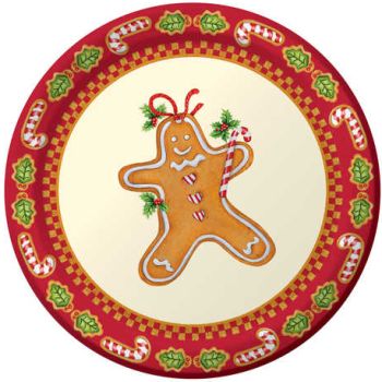 Gingerbread Treats 7-inch Plates: Party at Lewis Elegant Party Supplies ...